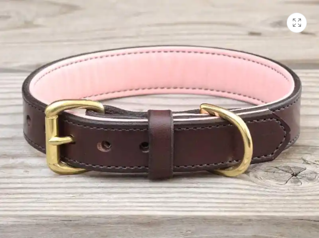 CUSTOM BASIC – Leather Dog Collar – Hilbarsteel